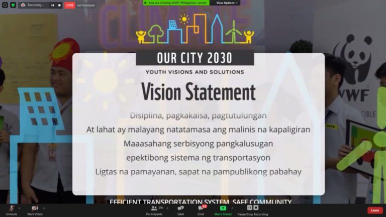 WWF-Philippines | Youths Present Vision, Solutions for Sustainable ...